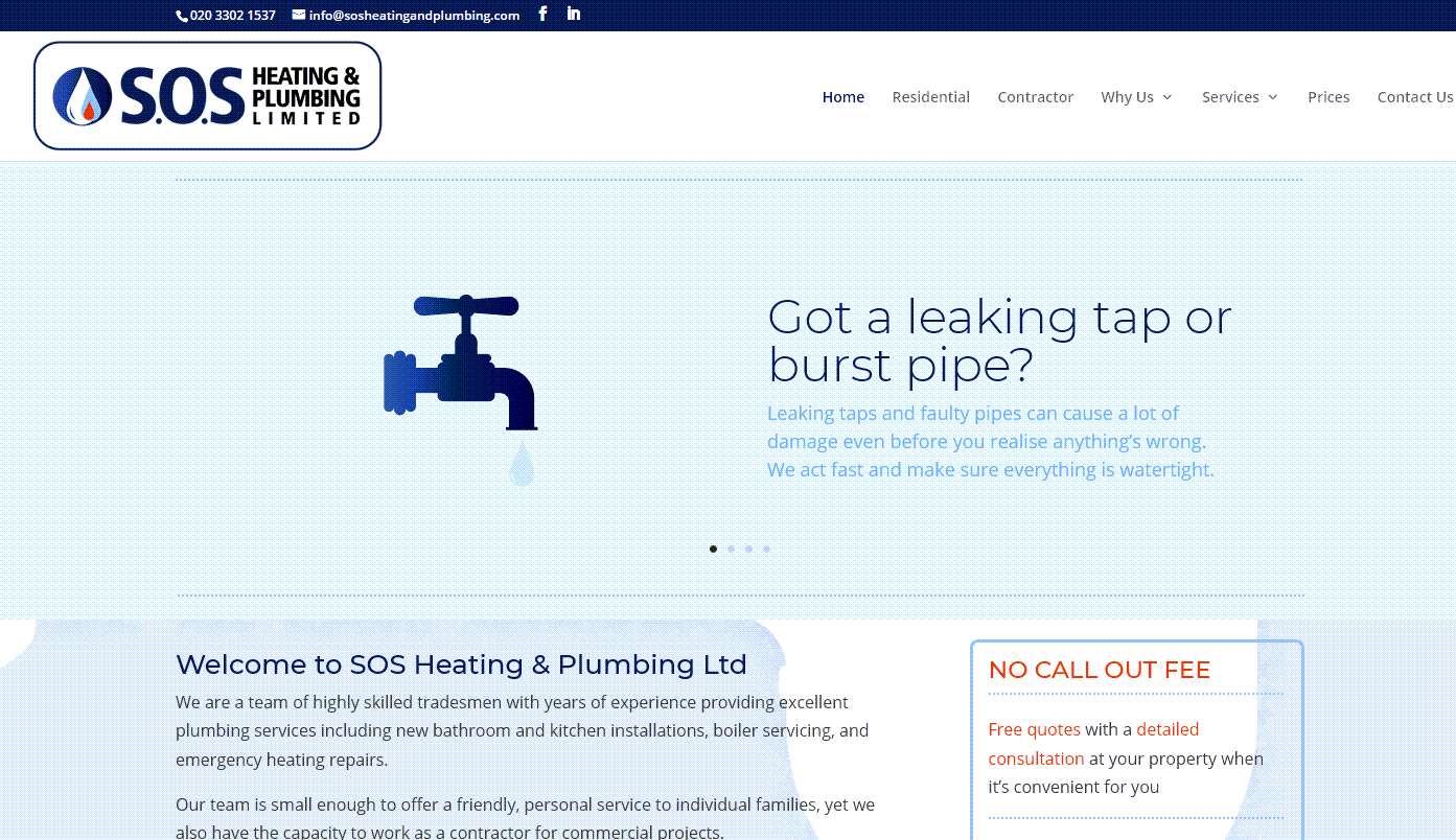 SOS Heating & Plumbing SW London South West london within M25